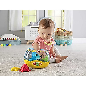 Fisher-Price Laugh & Learn Baby & Toddler Toy Magical Lights Fishbowl With Smart Stages Learning Content For Ages 6+ Months