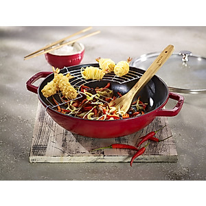 STAUB Cast Iron Perfect Pan, 4.5-quart, Cherry