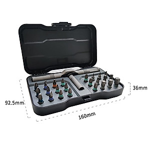 Ratchet Screwdriver Set 24 in 1 Precision Screwdriver Bit Screwdriver Sets With Case Duka Tools Ratchet Screwdriver with Detachable Handle for Watch Computer Electronics Father'screwdriver set (Black)
