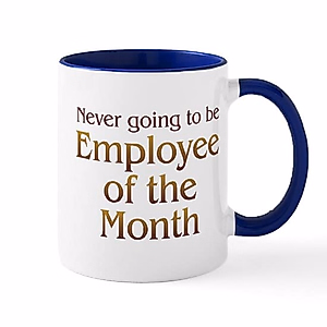 CafePress Employee Of Month Mug Ceramic Coffee Mug, Tea Cup 11 oz