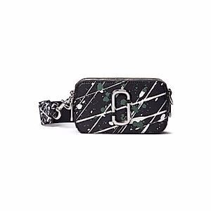 Marc Jacobs Snapshot Splatter Paint Crossbody Black Multi One Size