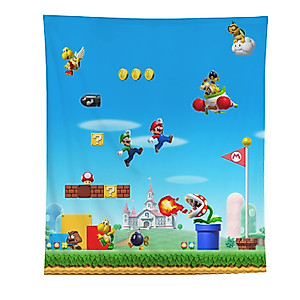 RoomMates TAP5286LG: Nintendo Super Mario Tapestry, 60 inches x 52 inches, Multi-Color