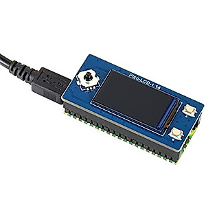 waveshare for Raspberry Pi Pico, 1.14" LCD Display Module, 240×135 Pixels IPS Screen 65K RGB Colors, ST7789 Driver 4-Wire SPI Interface with Buttons for Easy Interacting