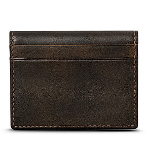 House of Jack Co. Slim Card Wallet | Bifold Credit Card Wallet For Men | Full Grain Cowhide | Minimalist Front Pocket Wallet | Mens Card Holder | Travel Wallet