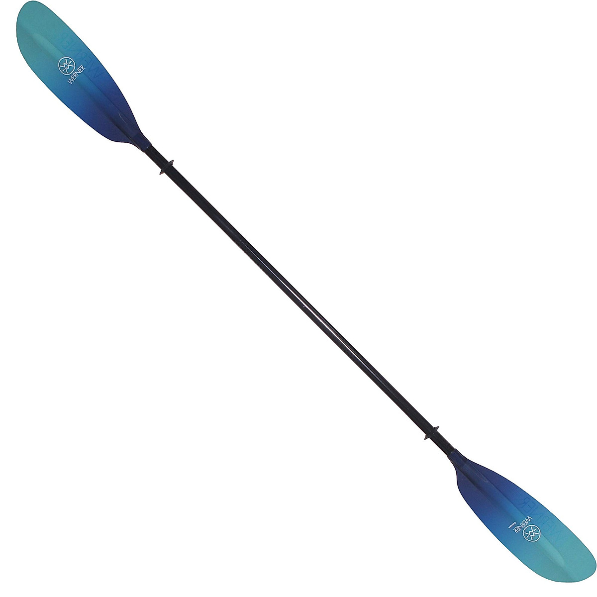 Werner Camano Fiberglass Straight Shaft Kayak Paddle (Gradient Abyss, 230 cm)