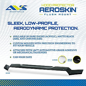 Auto Ventshade [AVS] Aeroskin Chrome Hood Protector | Low Profile, Chrome, 1 pc | 622003 | Fits 2007 - 2013 GMC Sierra 1500