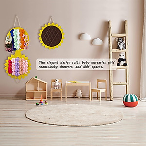 Mijibisu Bow Holder for Girls Hair Bows, Bow Organizer for Girls Hair Bows Headbands/Hair Ties/Hair Clips, Baby Girl Nursery Decor Wall Decor.(Holder Only)