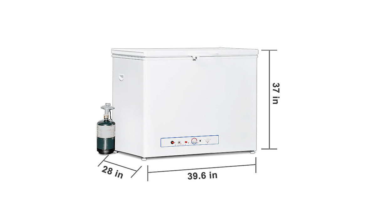 Buy SMETA 7.1 Cu.Ft Propane Chest Freezer for RVs