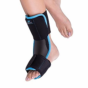 DonJoy Advantage DA161FB01-BLK-S/M Plantar Fasciitis Night Splint, Rigid Support for Maximum Stretch, Pain Relief, Achilles Tendonitis, Lightweight