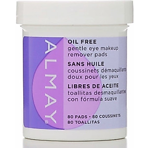 Almay Eye Makeup Remover Pads, Oil Free, Pack Of 2(80 pads each)