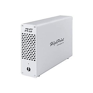 High Point RocketStor 6661A-MSAS3 Thunderbolt 3 to 2X Mini-SAS Ports Hardware RAID Adapter (8X SAS/SATA Channels)