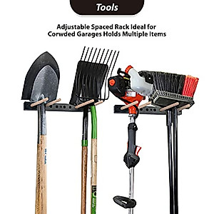 Ski Wall Rack Snowboard Wall Mount Storage Rack Holds 5 Pairs of Skis & Skiing Poles or Snowboard, for Home and Garage,2 Set