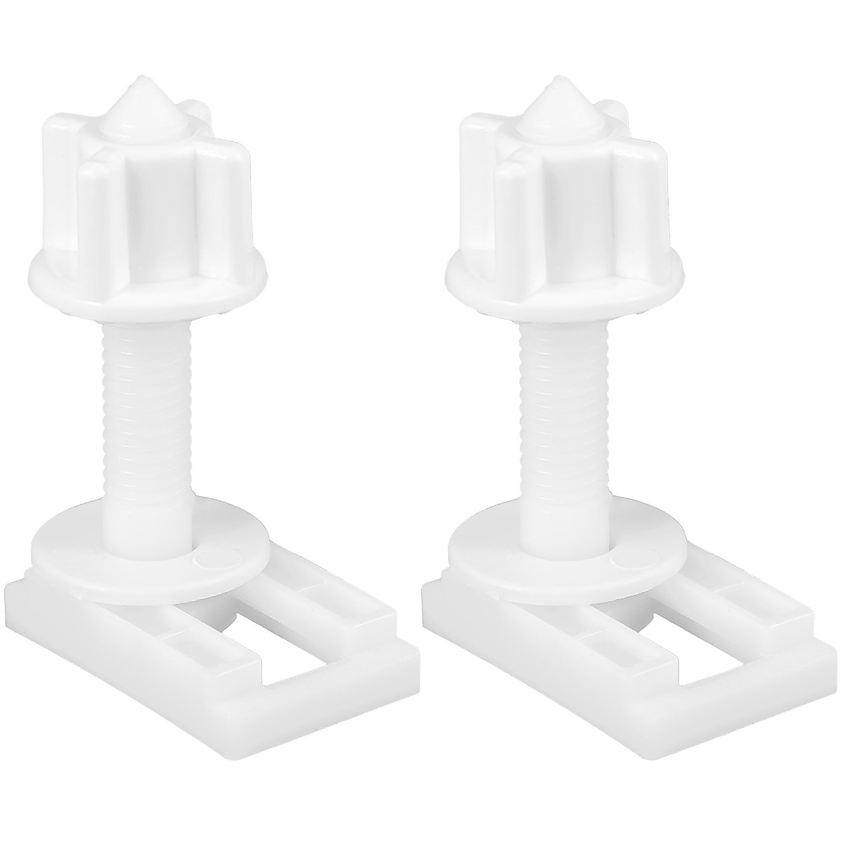 Mikikit Toilet Seat Screws - 6pcs Toilet Seat Bolts Replacement Kit Toilet Lid Screws Washers Toilet Seat Replacement Screws Toilet Seat Screws Replacement Nuts Parts Bolt Cap