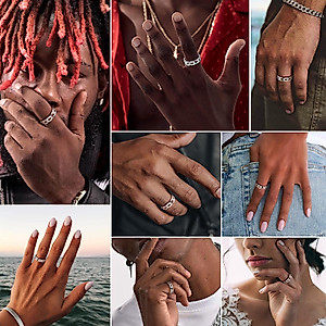 Silver Cuban Link Ring Women Size 6 Buckle Rings Sterling Silver Chain Rings