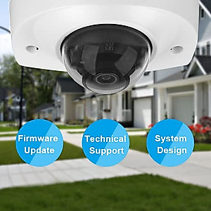 EmpireTech Indoor Frontdoor Security IP Wired Camera 2MP Mini Smart IR Dome Starlight POE IP Camera IP67 IK10 Vandal-Proof Weatherproof,Built-in Mic,SMD Plus,Fixed Focal Lens IPC-E3241F-AS-M 2.8mm