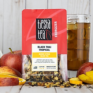Tiesta Tea - Black Thai Tropical | Loose Leaf | Mango Citrus Black Tea | Premium Blend | High Caffeinated | Make Hot or Iced & Brews Up to 25 Cups | 1.9oz Resealable Pouch