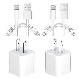 iPhone Plug Charger【Apple MFi Certified 】 USB Fast Cable 2-Pack Fast Wall Charger PS/2 Cables Compatible with iPhone 14/14 Plus/14 Pro/14 Pro Max/13/13Pro/12/12 Pro/11/11Pro/XS/Max/XR/X/8,iPad