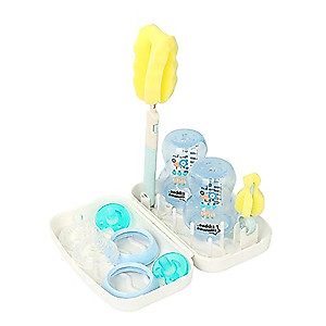 Baby Bottle Drying Rack for Travel, GearRoot Dryer Holder for Bottles, Teats, Cups, Pump Part, Portable Drying Rack for Working Mom, Visit Families, Friends or Camping with Baby