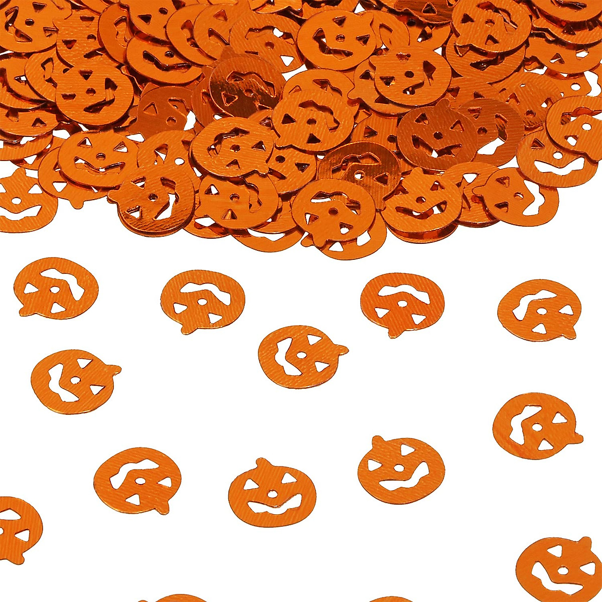 ONLYKXY 1000pcs Halloween Party Confetti Red copper Pumpkin Confetti for Halloween Party Table Confetti and DIY(Pumpkins，Red copper)
