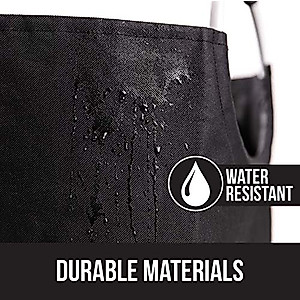 Gorilla Grip Large Laundry Basket, Collapsible Fabric Hamper, Padded Handles, 115L, Tall Foldable Clothes Baskets, Durable Linen Bins, Easy Carry Bags, Hampers for Kids Bedroom, College Dorms, Black