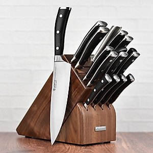 Wusthof Classic Ikon 16 Piece Knife Set with Walnut Block