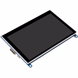 Bicool 5inch HDMI LCD Rev 4, 800x480 Capacitive Touchscreen Monitor TFT Display for All Raspberry Pi 4B/3B+/3B/Zero/Zero W/WH, Support Windows 10/8.1/8 / 7,5-Points Touch Driver Free Toughened Glass