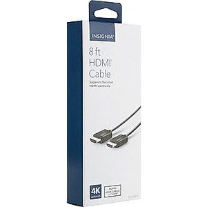 INSIGNIA - 8' 4K Ultra HD HDMI Cable - Black