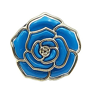 DUO ER Rose Shaped Storage Hooks Portable Purse Hook Hanger Floral Bag Hanger Holder Folding Table Hook Handbag Hanging Organizer (Color : Blue)