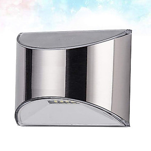 SOLUSTRE LED Outdoor Flood Lights Solar Pathway Light Solar Motion Sensor Light Solar Powered Flood Lights Solar Motion Detector Lights Solar Wall Light Stainless Steel Stair Light