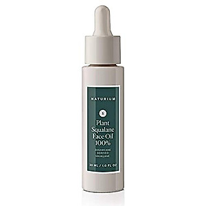 Naturium Plant Squalane Face Oil 100%, With Sugarcane Derived Squalane, Lightweight & Hydrating, 1 oz