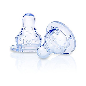 Nuby 2-Pack Three Flow Standard Neck Nipples