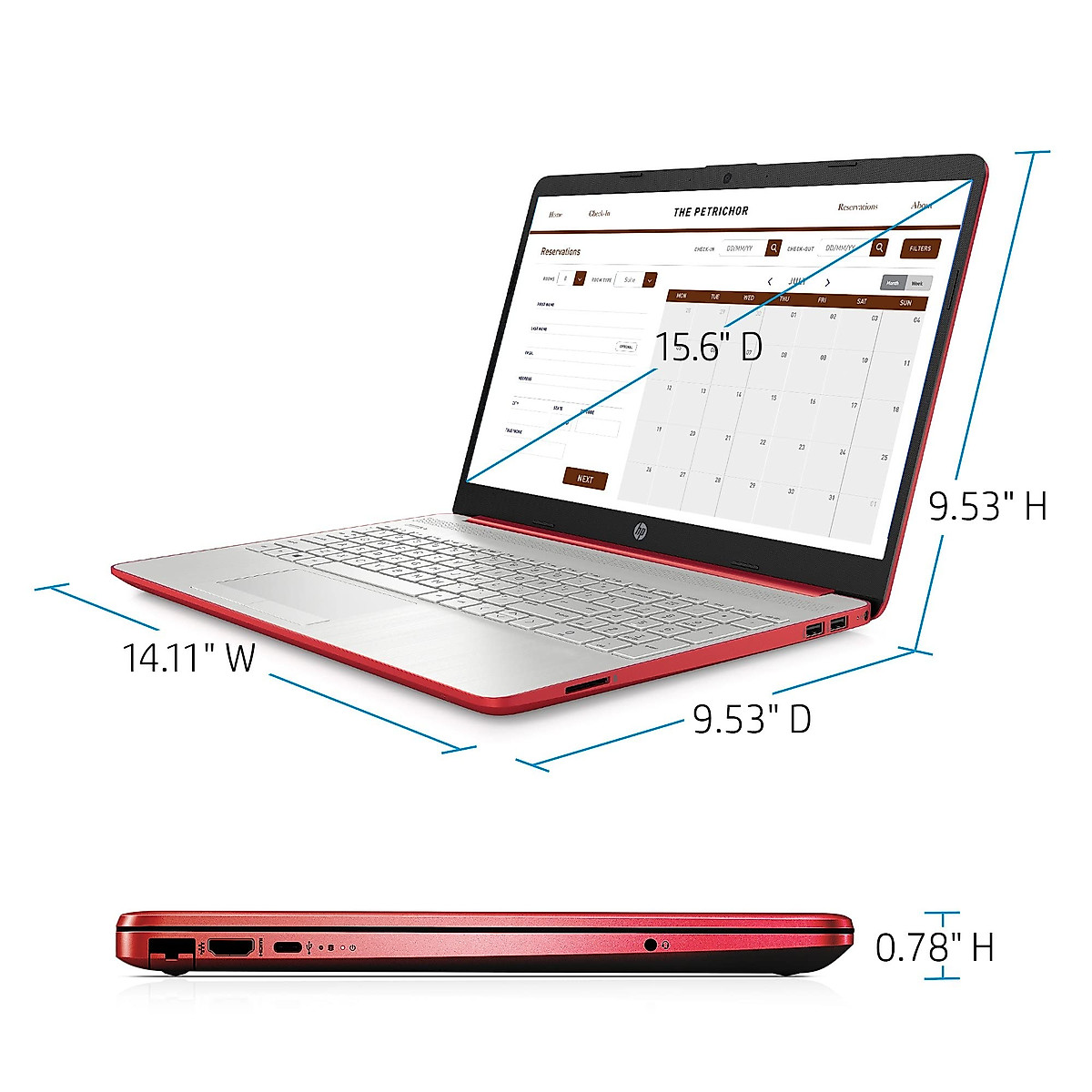 HP 2023 Newest Pavilion 15.6" HD Laptop,Intel Quad Core Pentium Processor, 8GB RAM, 128GB SSD, Intel UHD Graphics, WiFi, HD Webcam,Bluetooth, HDMI, RJ-45, Long Battery Life, Win 11S+HubxcelAccesory