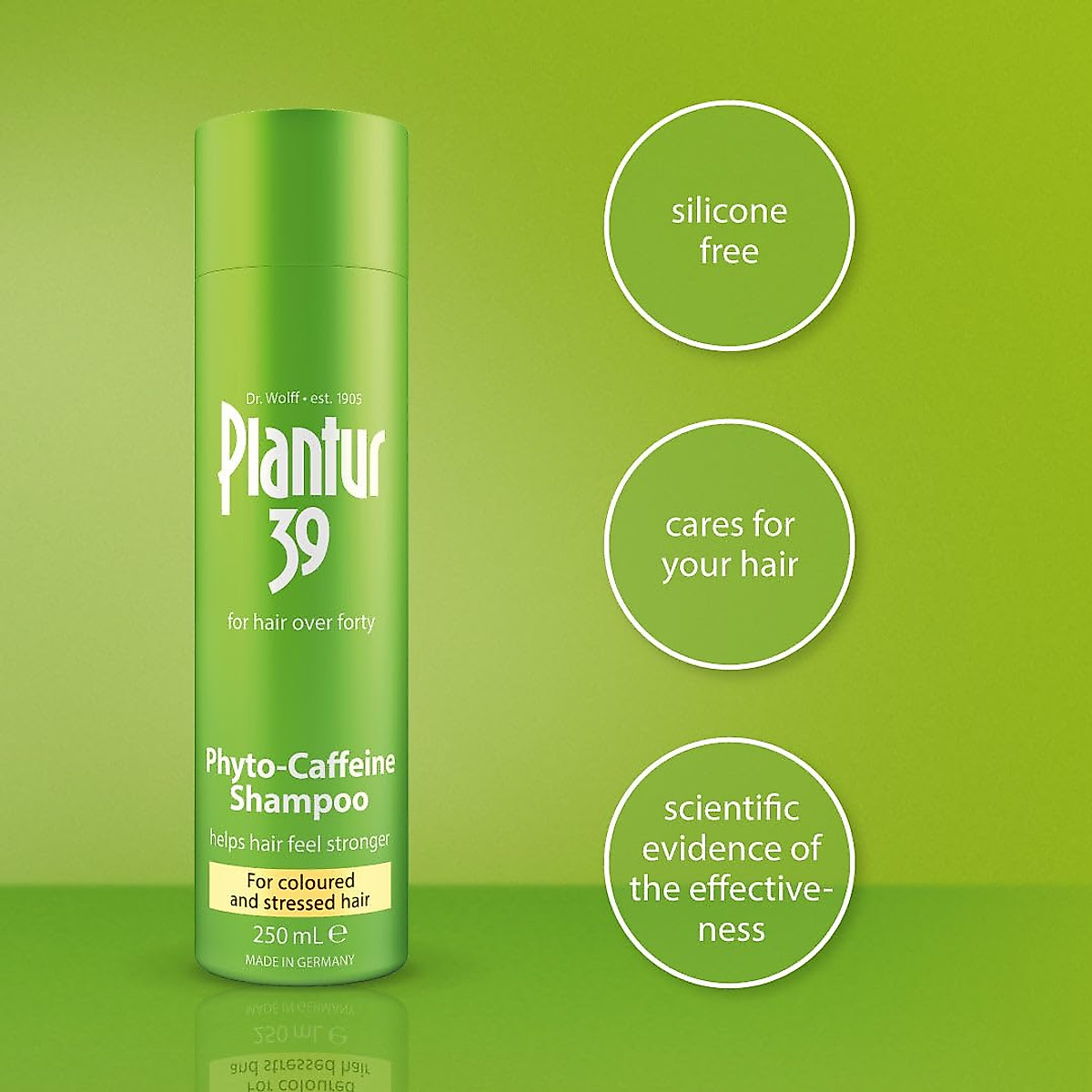 Plantur 39 Phyto Caffeine Shampoo for Coloured & Stressed Hair (250ml)