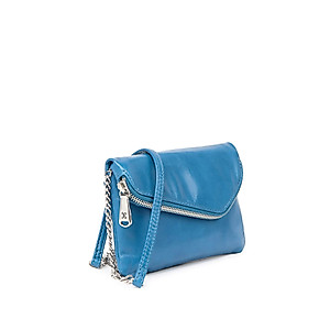 HOBO Vintage Daria Convertible Clutch Cross-Body Handbag in Bayou BLUE