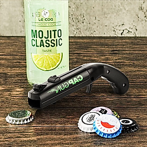 REDIVA Cap Gun Bottle Opener Launcher Shooter Funny Shoots Gun Creative Beer Opener for Drinking Game Family Party Bar Outdoor Barbecue(2Pack)