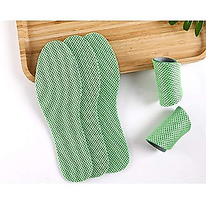 3 Pairs Mint Deodorant Insoles Health Light Weight Shoes Pad Absorb-Sweat Breathable Mesh Cloth Sports Insert Men Women (Size : 43) (40)