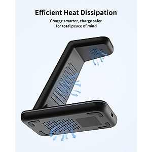 Wireless Charger for Samsung&Android: JoyGeek 3 in 1 Charging Station for Galaxy Watch5 Pro/4/3/Active2/1 - Phone Charger Stand for S23 Ultra/S22/S21/S20/Note 20, Z Fold&Flip Series, Buds2 Pro