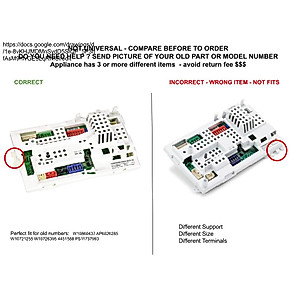 GLOB PRO SOLUTIONS W10721255 4451588 W10726395 CKD4051 Control Board