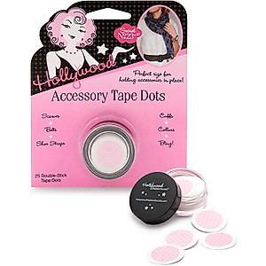 Hollywood Fashion Secrets Accessory Tape Dots, Hypoallergenic, Secure Hold, 25-Count