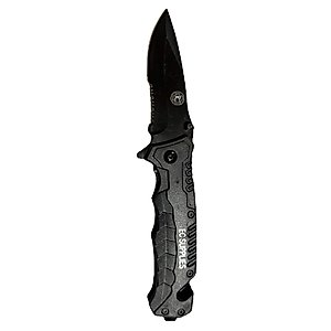 Generic Ec supplies folding knife hunting knife pocket knife work knife, Black