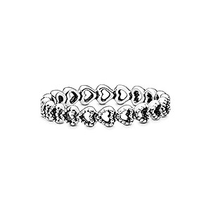 PANDORA Linked Love Ring, Sterling Silver, Size 7