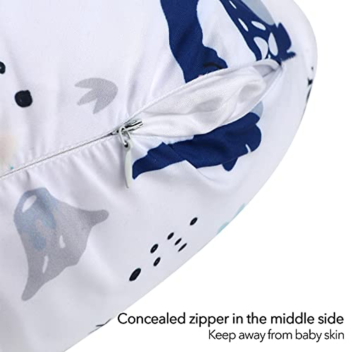 Plushii Nursing Pillow, Breathable Nursing Pillows for Breastfeeding, Breast Feeding Pillows for Mom, Breastfeeding Pillows for Bottle Feeding, Tummy Time, Sitting Support - Dinosaurs World