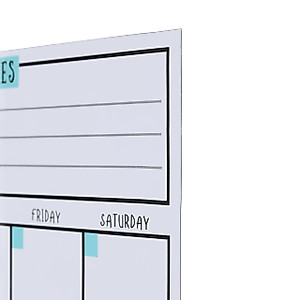 Mr. Pen- Dry Erase Calendar for Fridge, Magnetic, 14.7 x 11.8", Magnetic Calendar with 4 Dry Erase Markers, Magnetic Calendar for Fridge, Magnetic Whiteboard Calendar, Dry Erase Fridge Calendar.