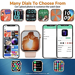 Smart Watch for Men Women,Smartwatch with Blood Pressure Blood Glucose Heart Rate Monitor 1.88" Touch Screen Bluetooth Watch (Make/Answer Call) IP67 Waterproof Smart Watch for Android iOS Phones Gold