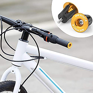 Awpeye 6 Pairs Aluminum Bar End Plugs Handlebar End Plugs Handlebar Caps with Installation Tool for Most Bicycle, Mountain Bike, Road Bike, MTB, BMX(Black/Red/Gold/Blue)