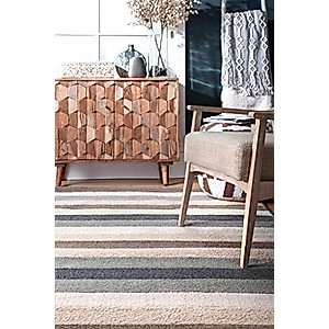 nuLOOM Manor Bengal Striped Area Rug, 5' x 8', Beige