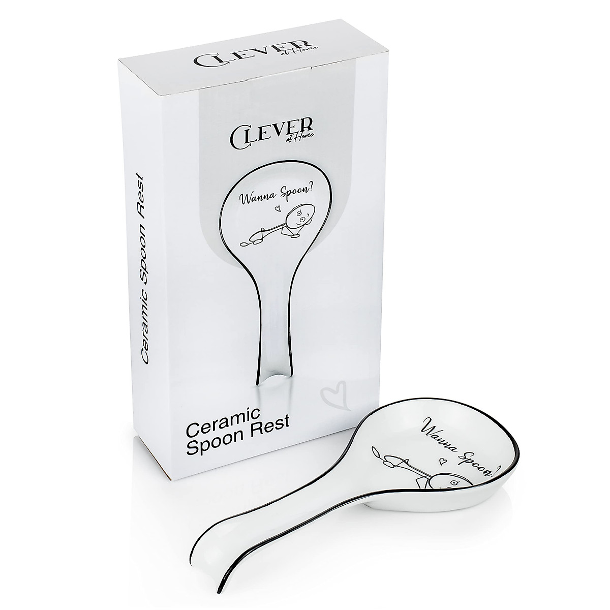 Spoon Rest for Stove Top - Coffee Spoon Holder, Stove Cooking Spoon Holder, Coffee Spoon Rest, Ceramic Funny Spoon Rest, Cute Spoon Rest, Cool and Funny Housewarming Gifts, Kitchen Spoon Rest