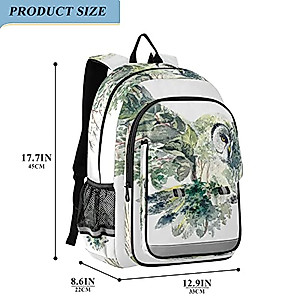 ALAZA Forest Owl Animal Laptop Backpack Purse for Women Men Travel Bag Casual Daypack with Compartment & Multiple Pockets