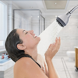 Eolax 3'' High Pressure Shower Head, Powerful Deluxe Bathroom Showerhead with Strong Spray, High Flow Fixed Showerheads for Luxury Shower Experience Even at Low Water Pressure (Chrome)