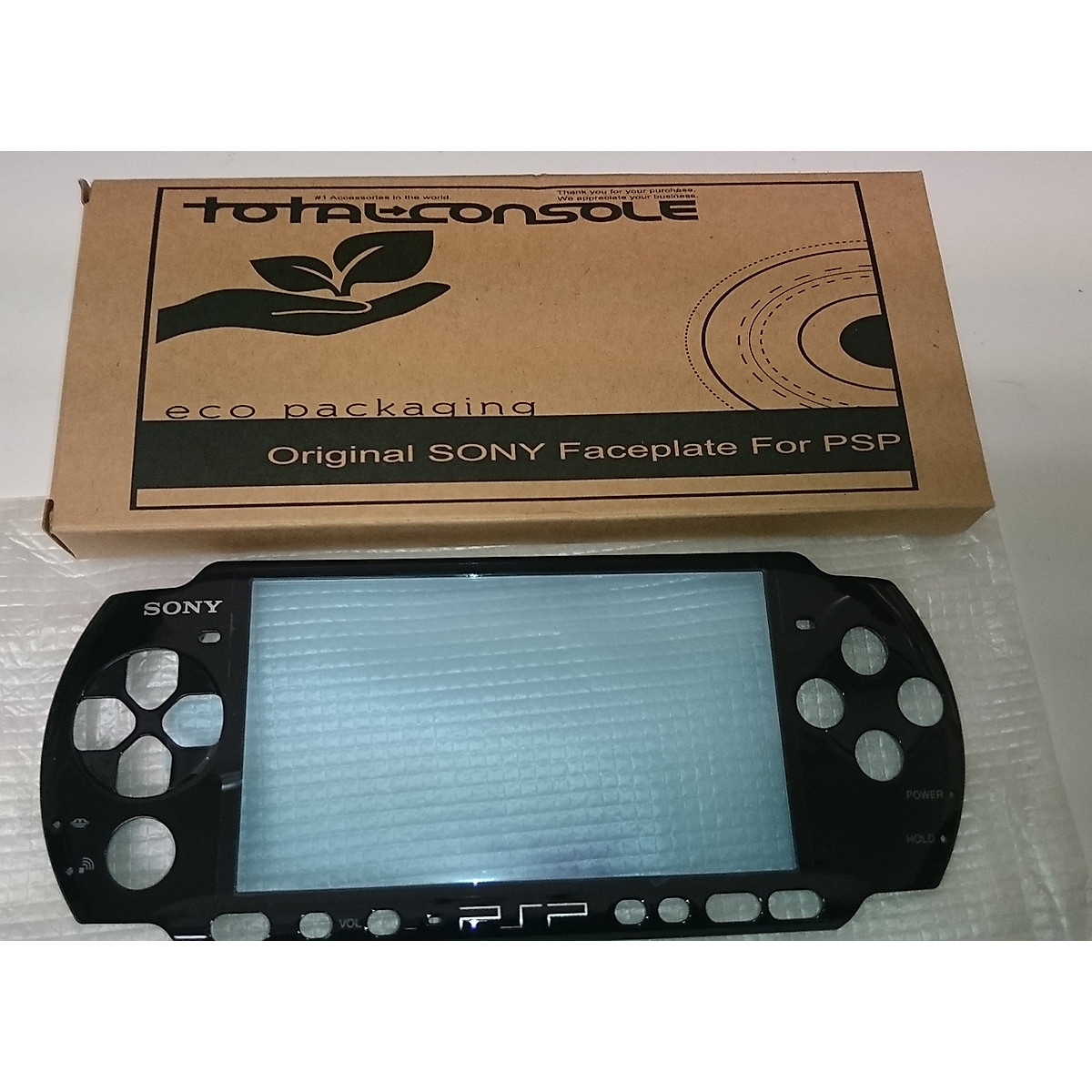 TOTALCONSOLE OEM Component faceplate for PSP 3000/3001 / 3002 Faceplate - Piano Black (TC-95250)